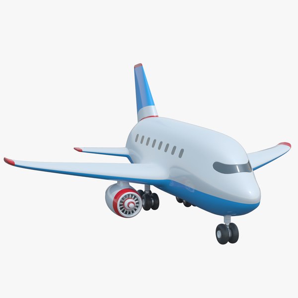Cartoon toy airplane jet 3D - TurboSquid 1465451