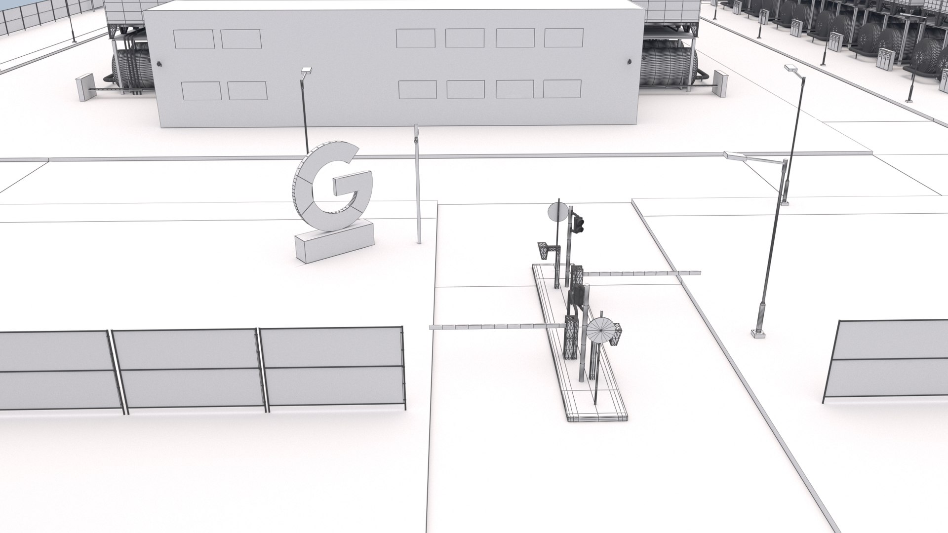 3D Google Data Center Building - TurboSquid 1867282