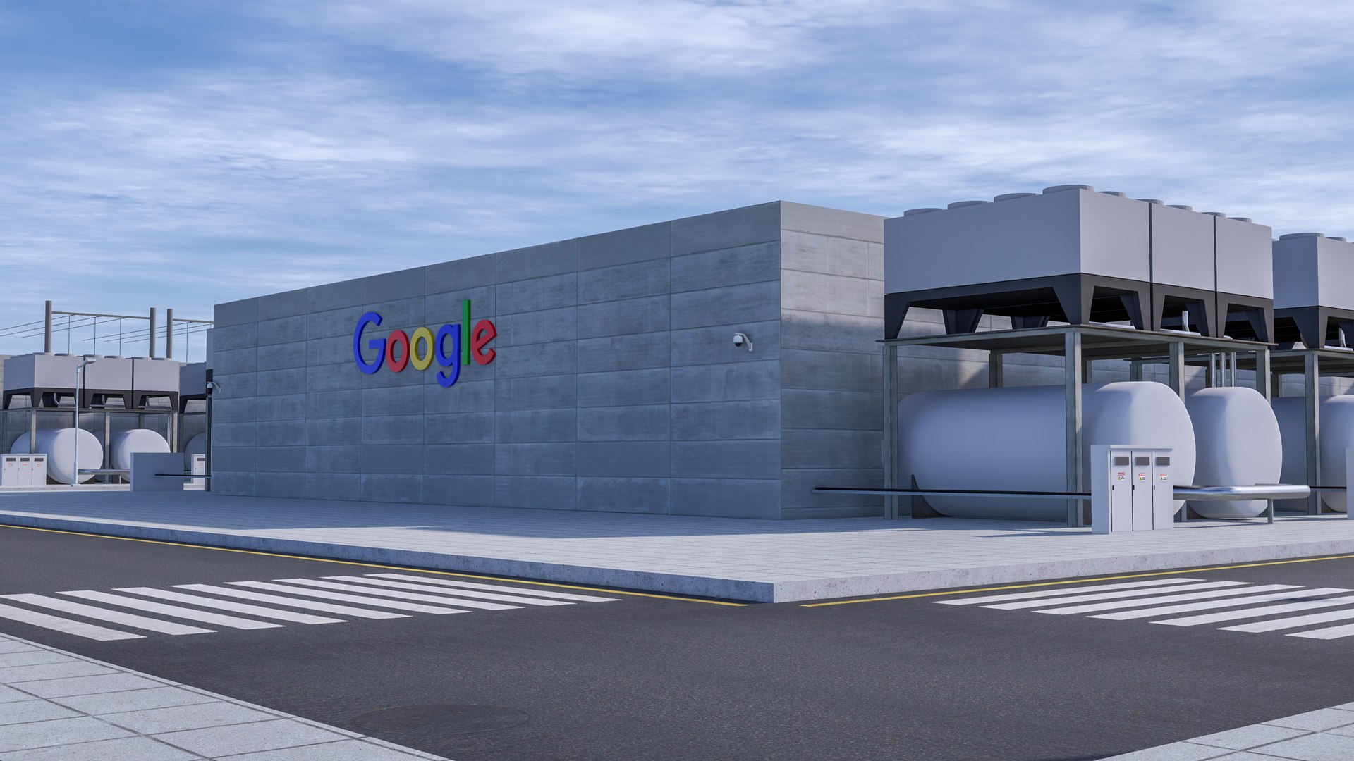 3D Google Data Center Building - TurboSquid 1867282