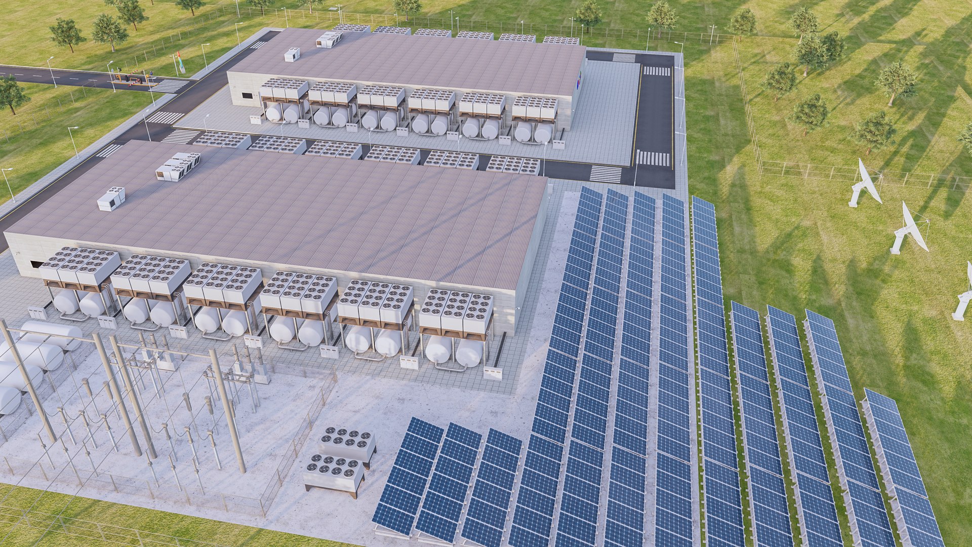 3D Google Data Center Building - TurboSquid 1867282