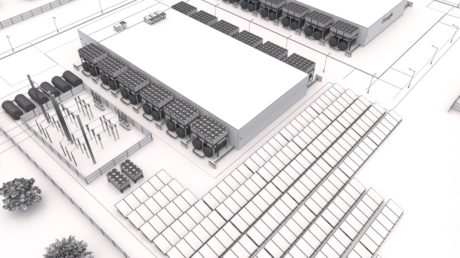 3D Google Data Center Building - TurboSquid 1867282