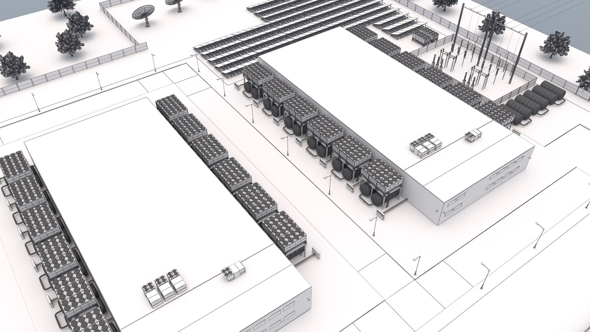 3D Google Data Center Building - TurboSquid 1867282