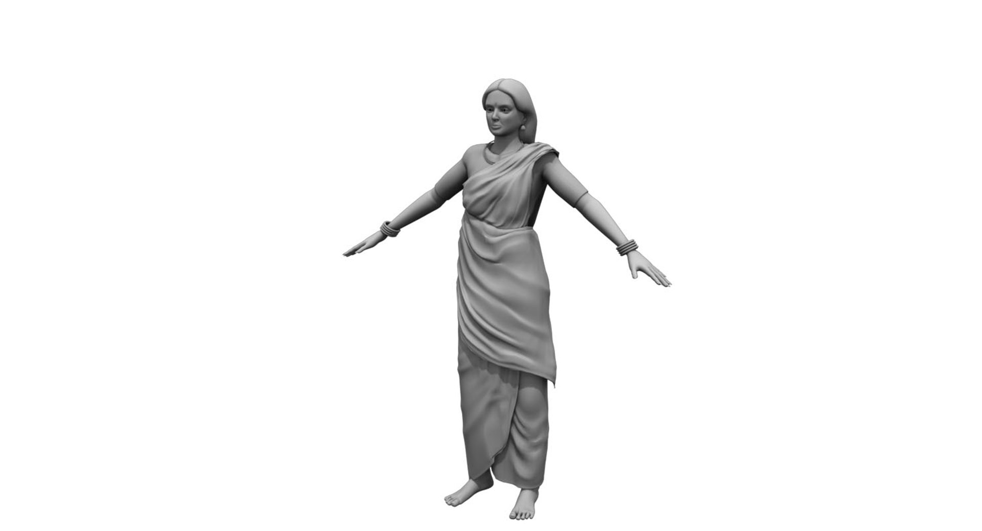 Indian Woman 3D Model - TurboSquid 1535654