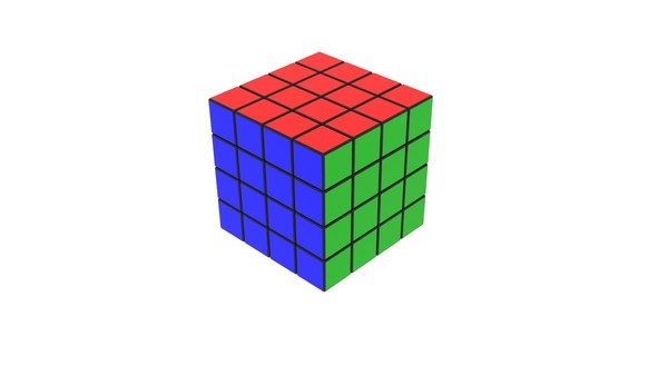 Rubik's Cube 4x4x4 3D - TurboSquid 1727784
