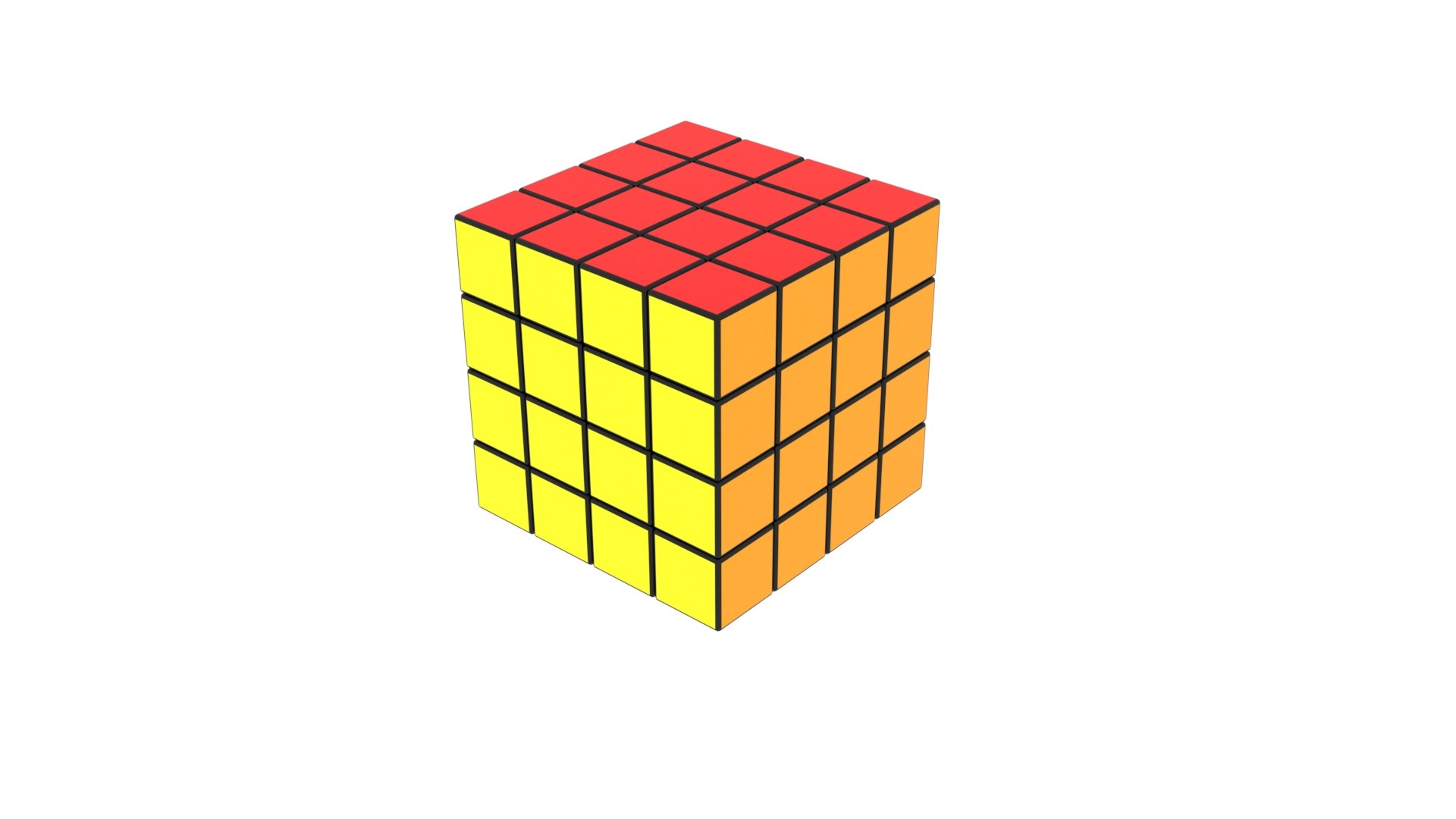 Rubik's Cube 4x4x4 3D - TurboSquid 1727784