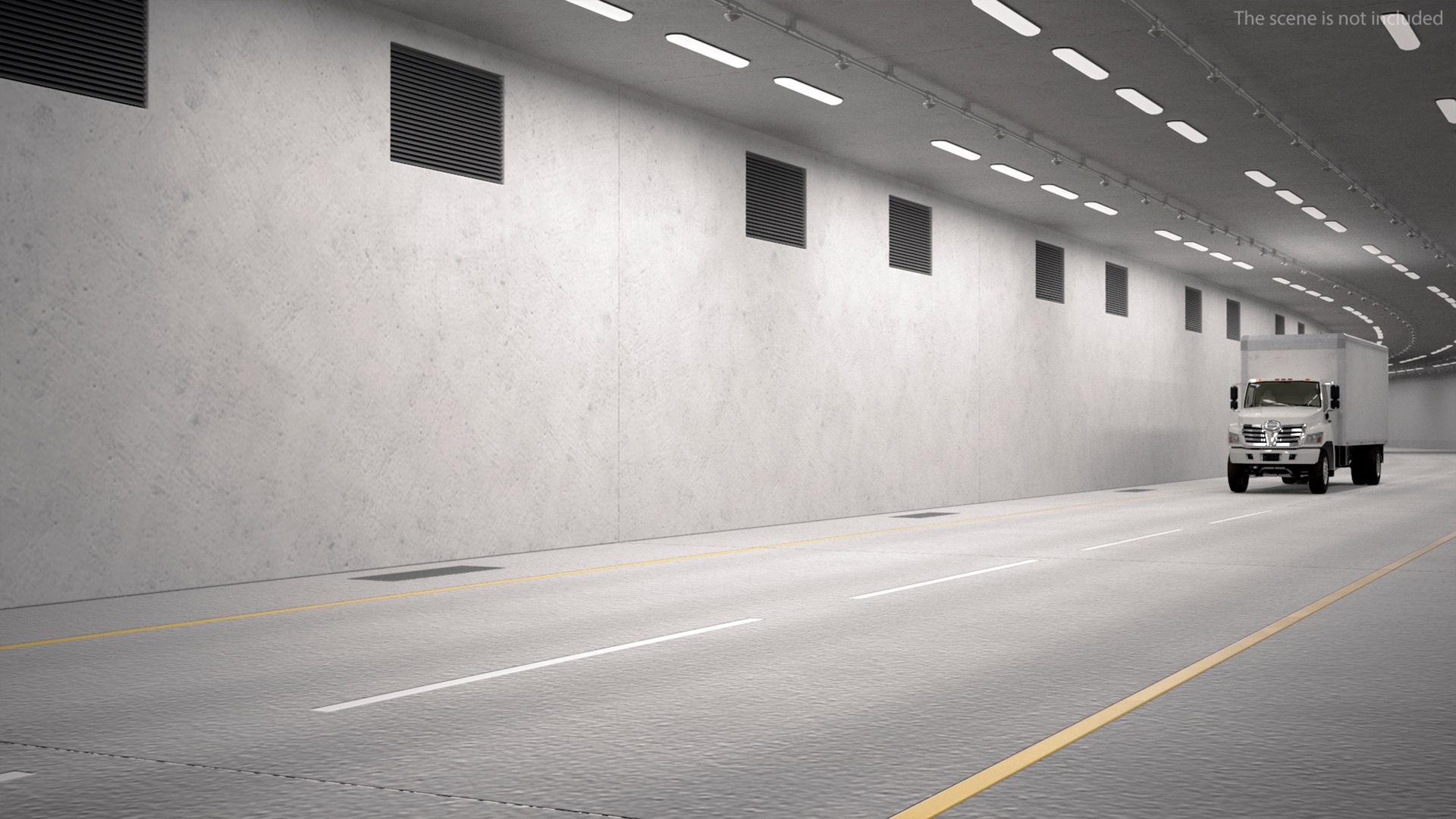 3D Two Level Tunnel Cross Section - TurboSquid 2282731