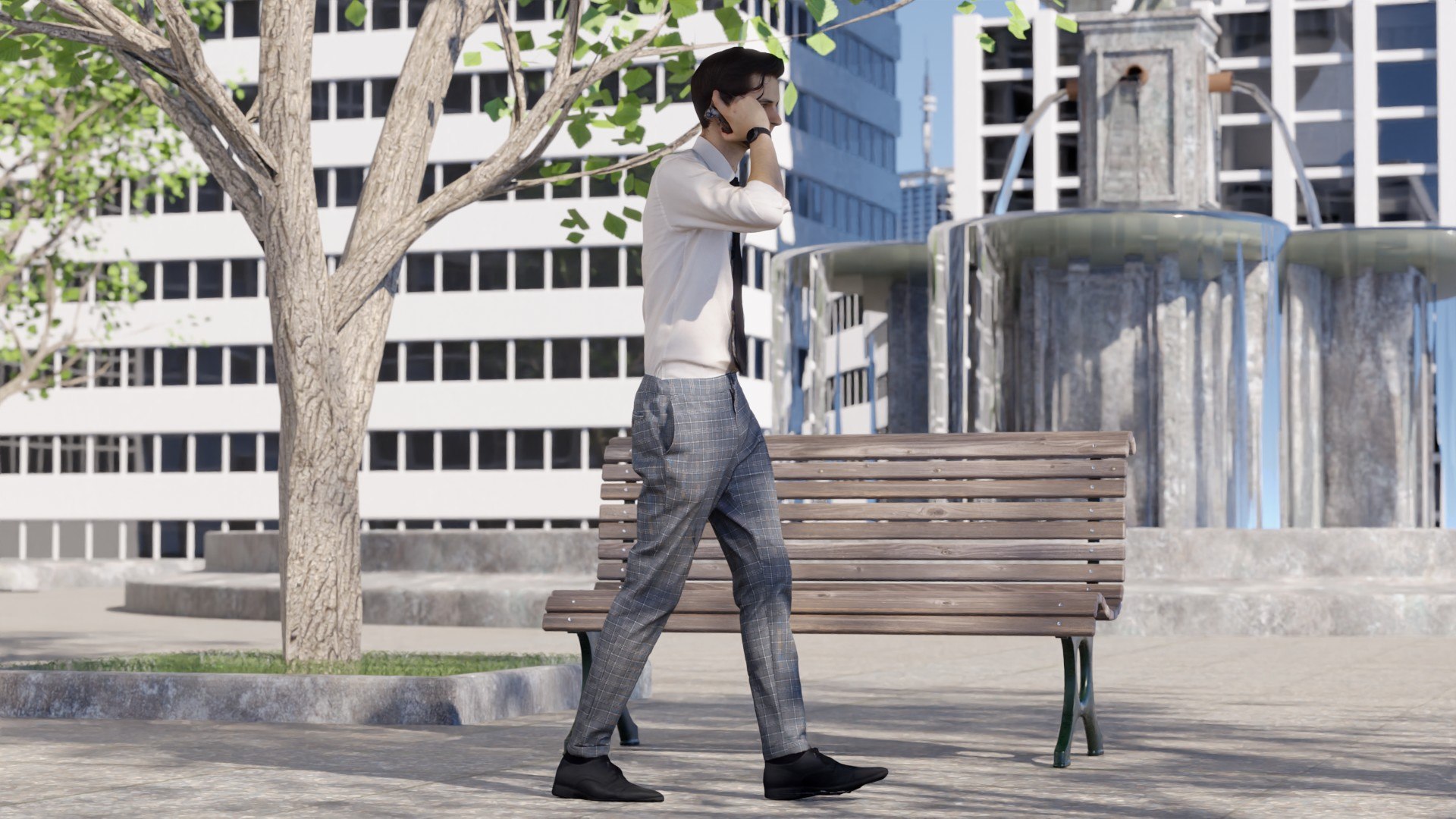3D Man Calling Business 1 - TurboSquid 2114643