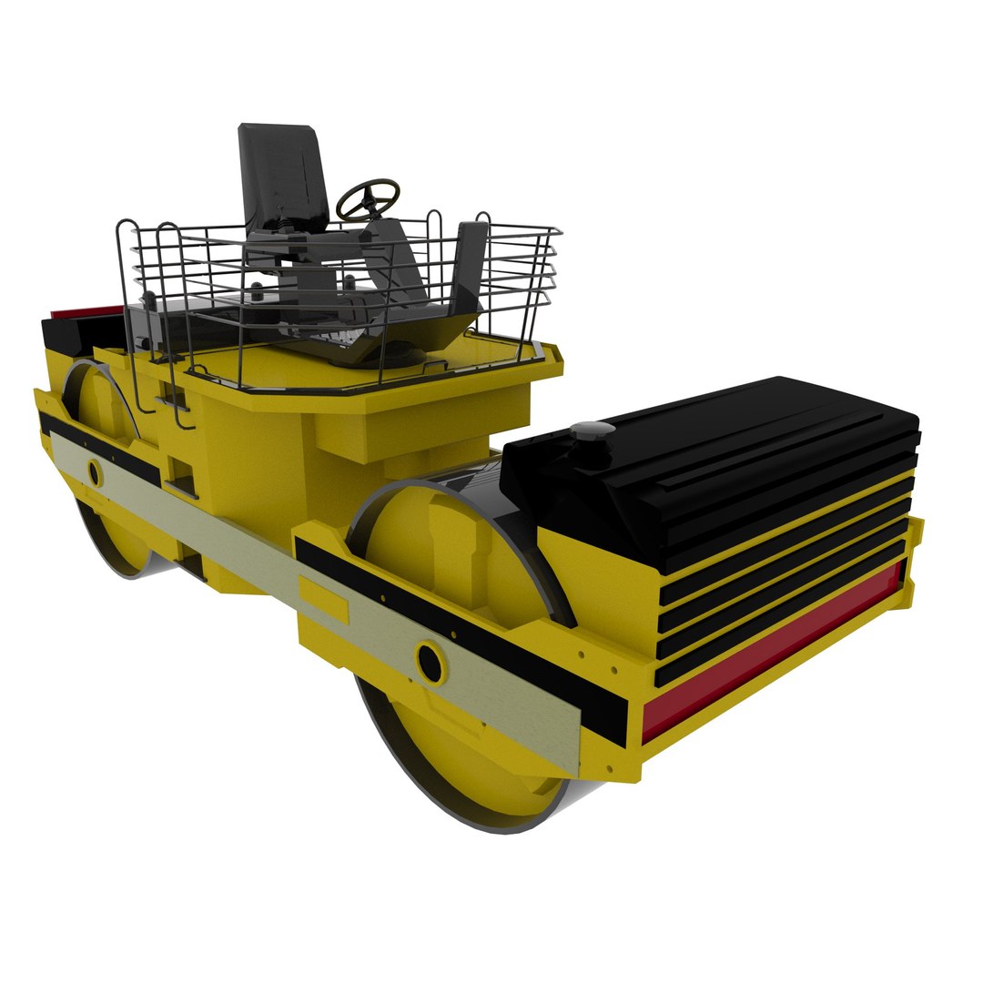 Asphalt Roller 3D Model - TurboSquid 2139832