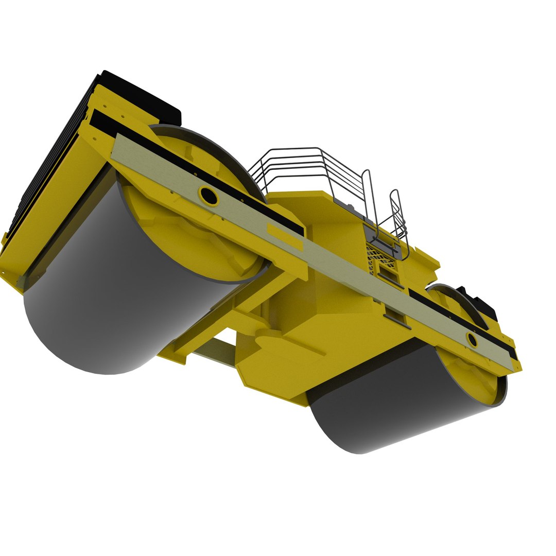 Asphalt Roller 3D model - TurboSquid 2139832