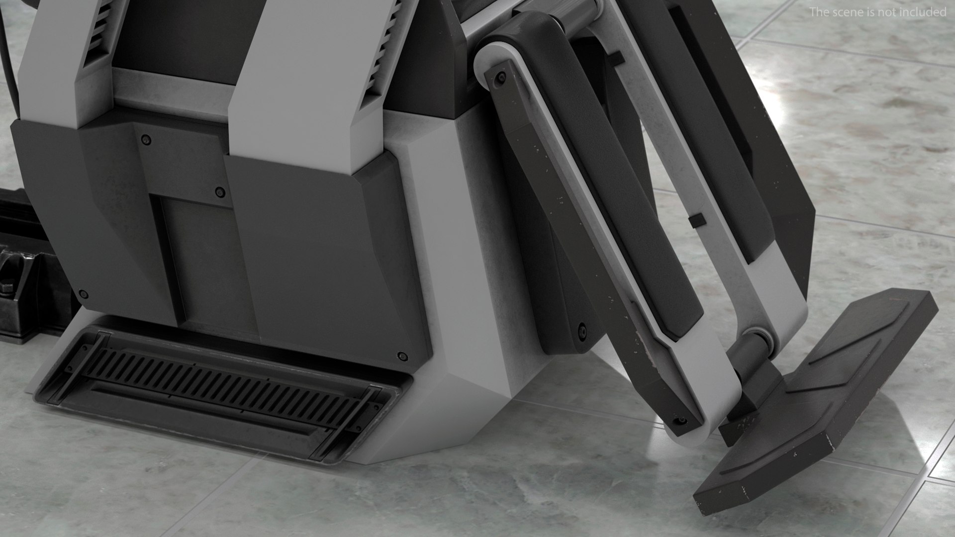 3D Pilot Seat Futuristic Grey Model - TurboSquid 2004679