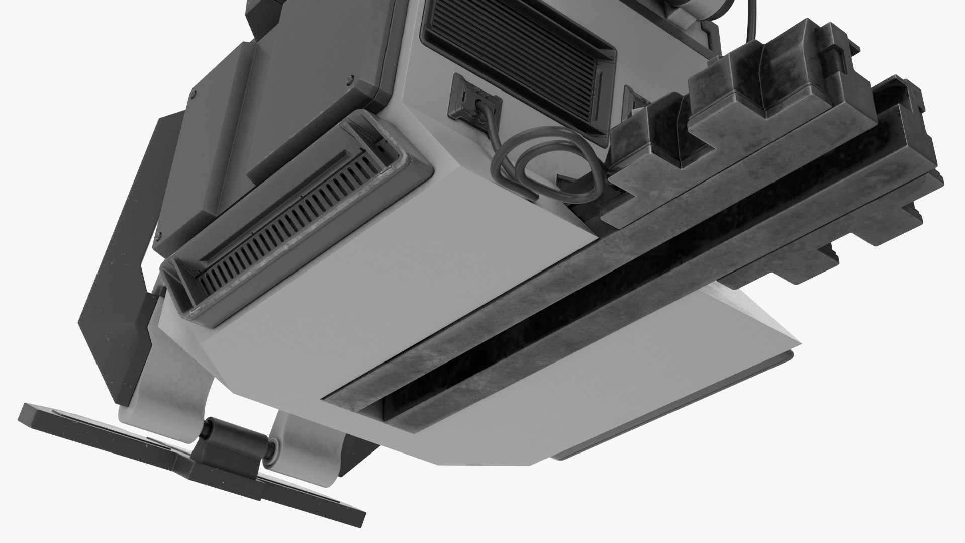 3D Pilot Seat Futuristic Grey Model - TurboSquid 2004679