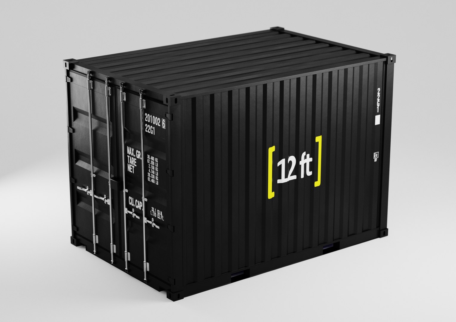 3D 12 Shipping Container - Model - TurboSquid 1368563