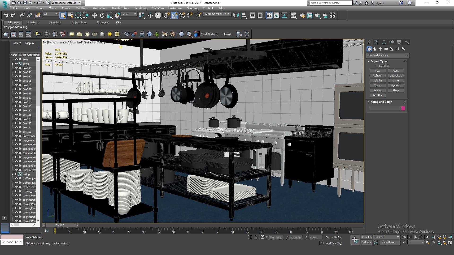 3D Commercial Kitchen - TurboSquid 1460456