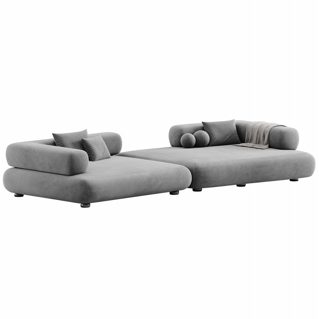 Cholet Sectional Sofa By Hessentia Cornelio Cappellini 3D Model - TurboSquid 2170677