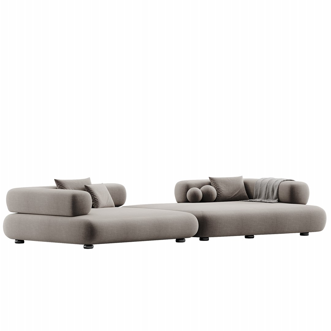 Cholet Sectional Sofa By Hessentia Cornelio Cappellini 3D Model - TurboSquid 2170677