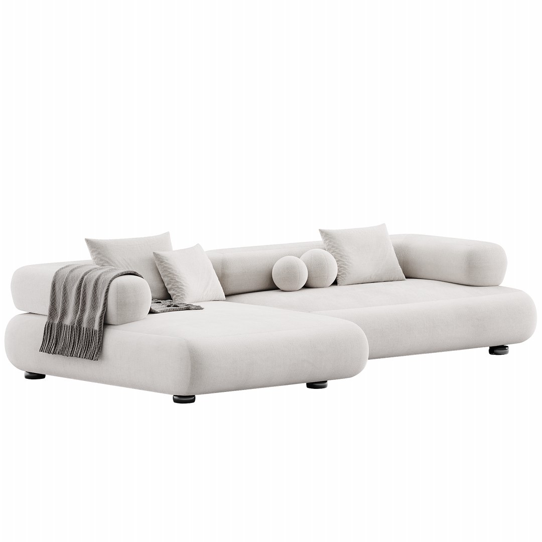 Cholet Sectional Sofa By Hessentia Cornelio Cappellini 3D Model - TurboSquid 2170677