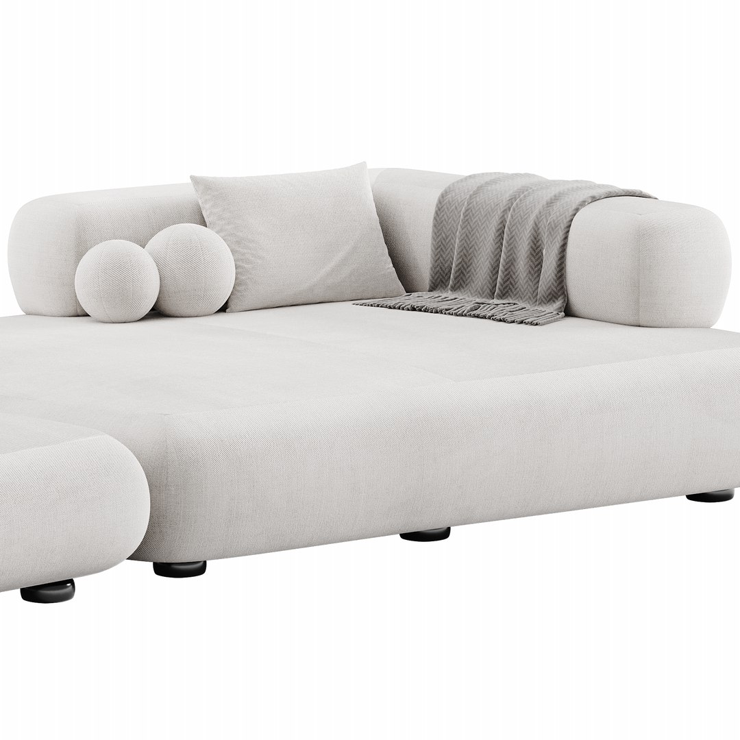 Cholet Sectional Sofa By Hessentia Cornelio Cappellini 3D Model - TurboSquid 2170677