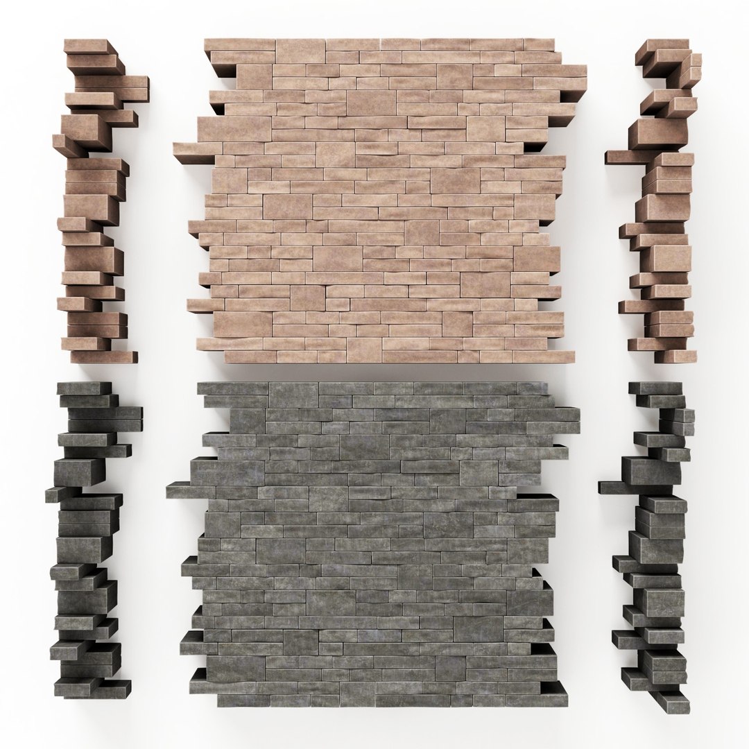 3D Wall Decor Brick - TurboSquid 1505045