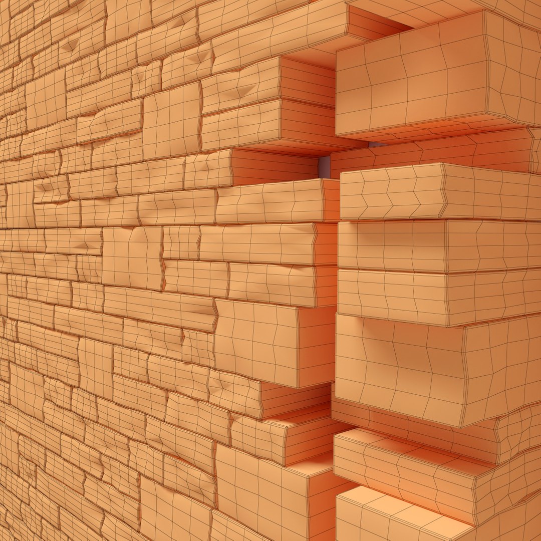 3D Wall Decor Brick - TurboSquid 1505045