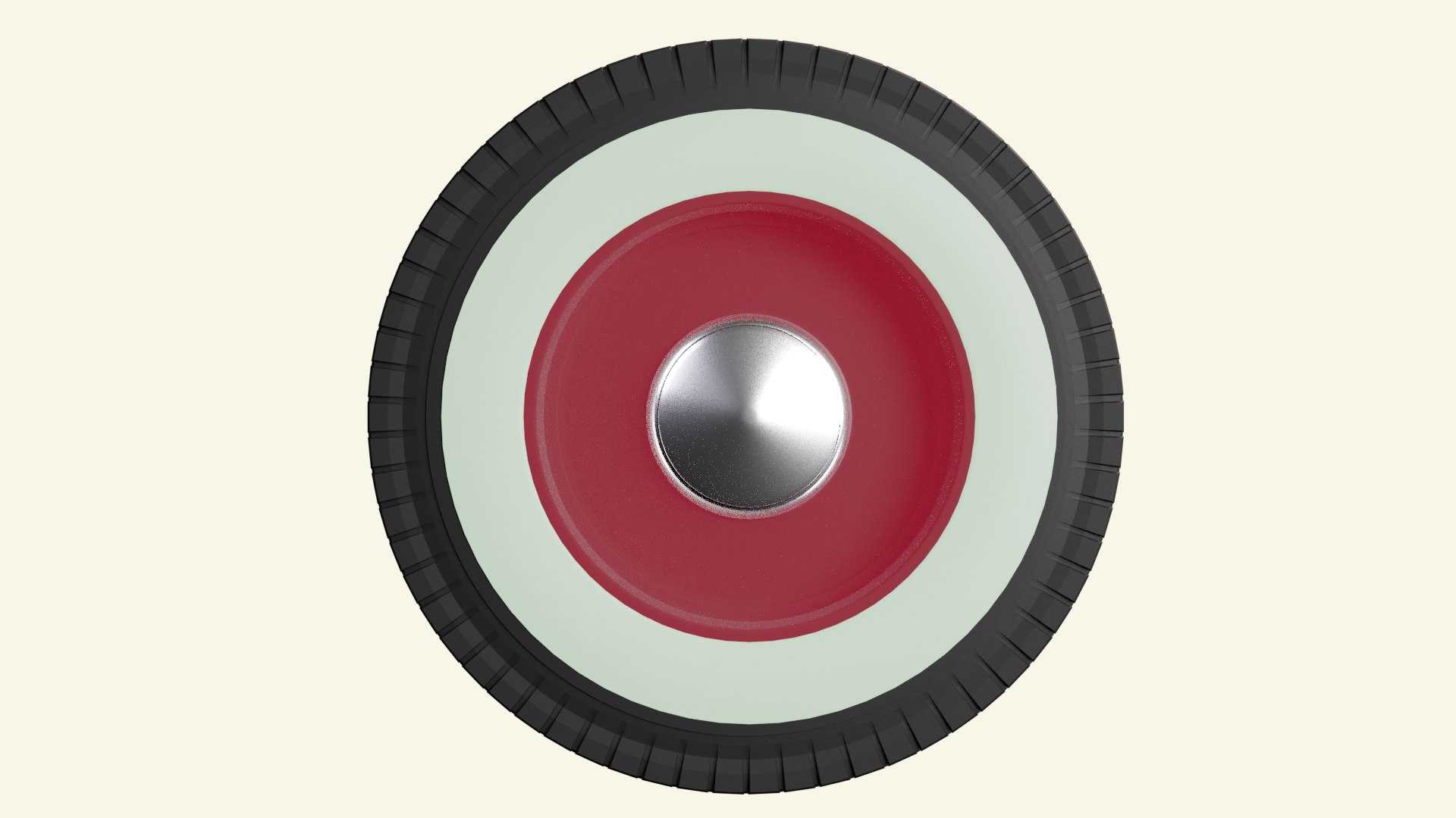 Retro Wheel Rim Tire 3D Model - TurboSquid 1498676