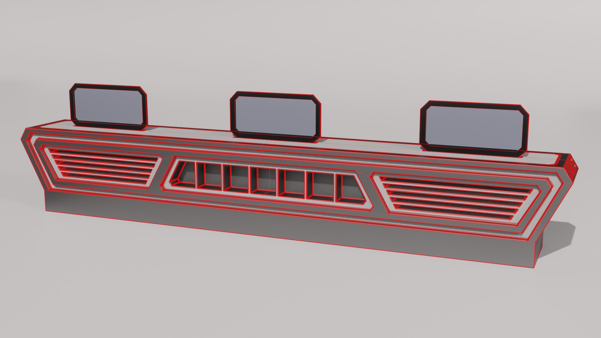 Tech Table 3D Model - TurboSquid 1642869
