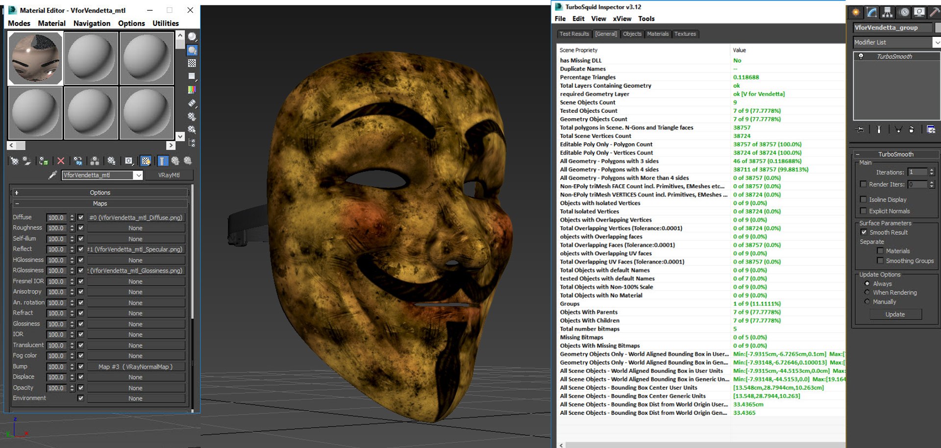 3D Golden V Model - TurboSquid 1701496