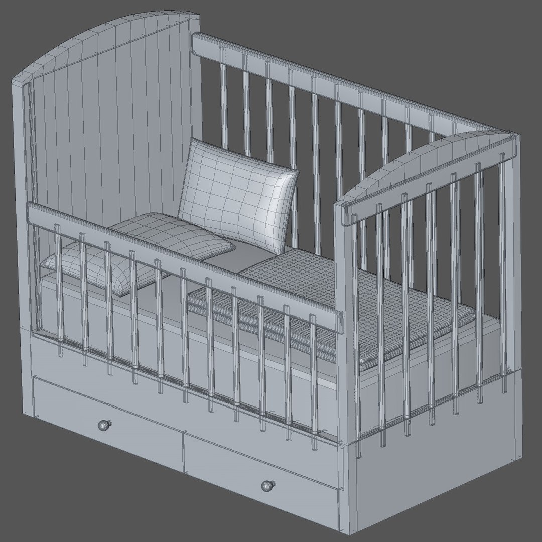Babies Cot 3d Model