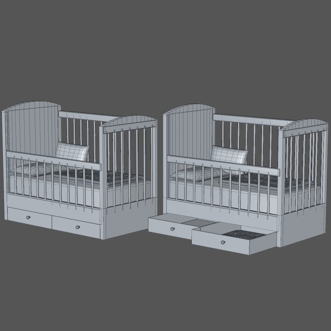Babies Cot 3d Model