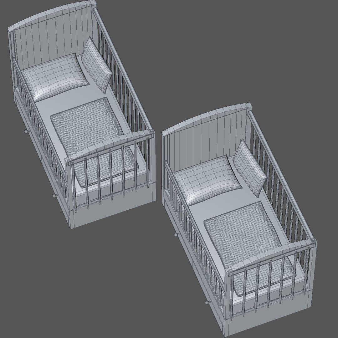 Babies Cot 3d Model