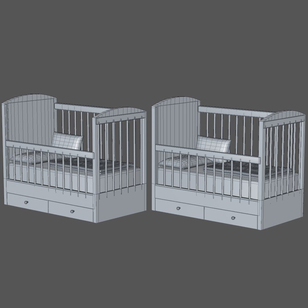 Babies Cot 3d Model