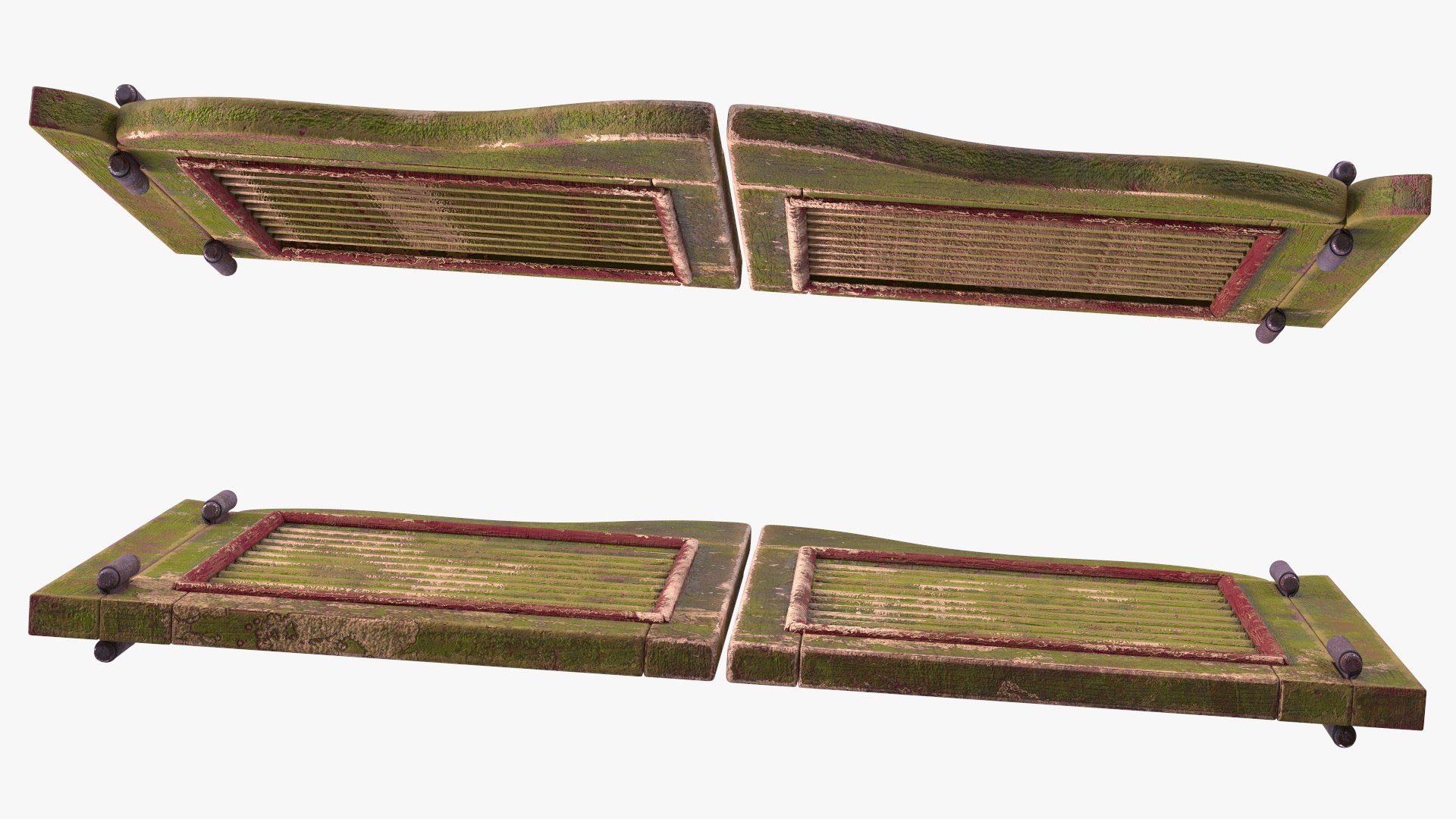 Old Wood Saloon Doors Rigged For Maya Model - TurboSquid 2093650