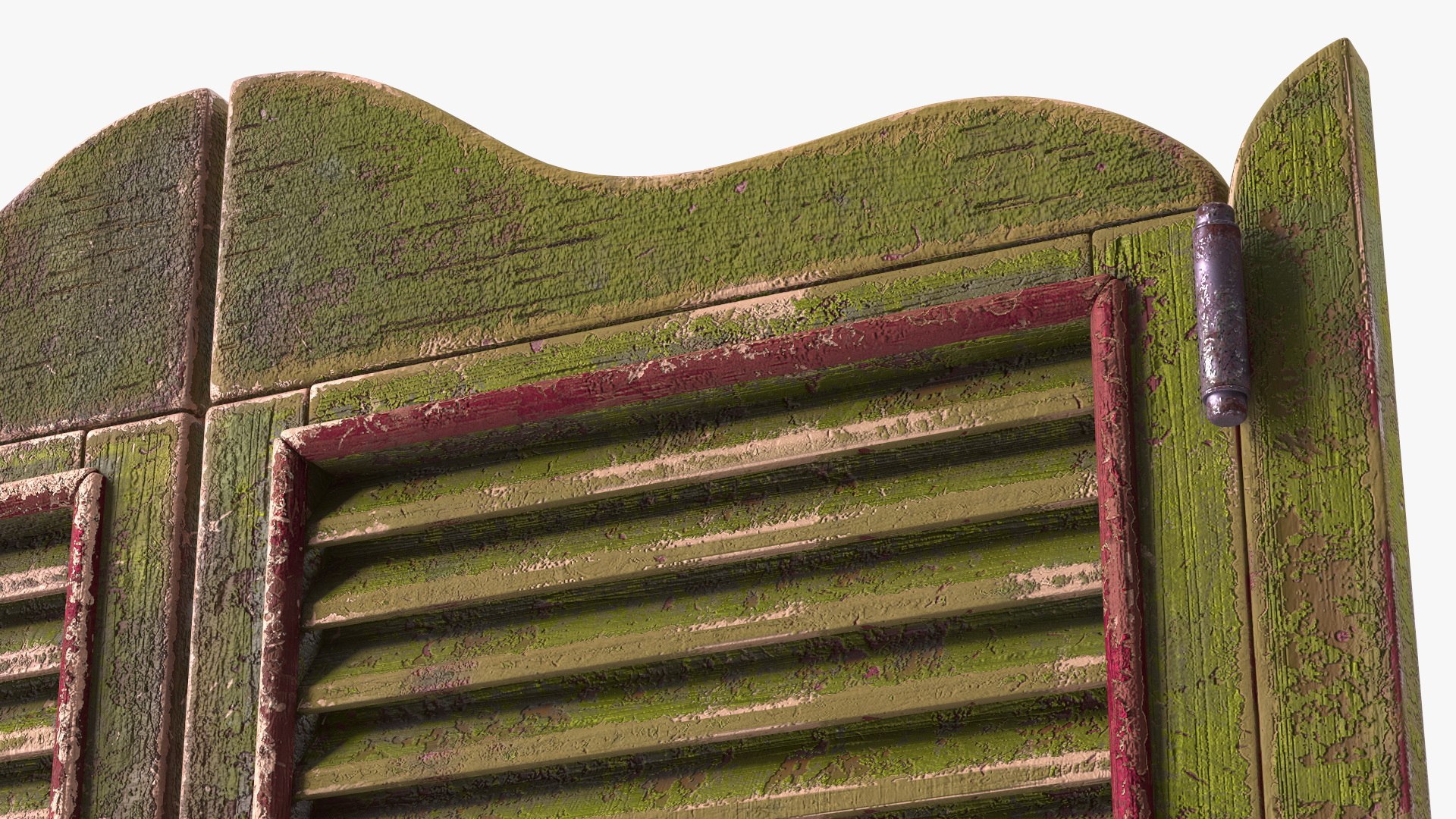 Old Wood Saloon Doors Rigged For Maya Model - TurboSquid 2093650