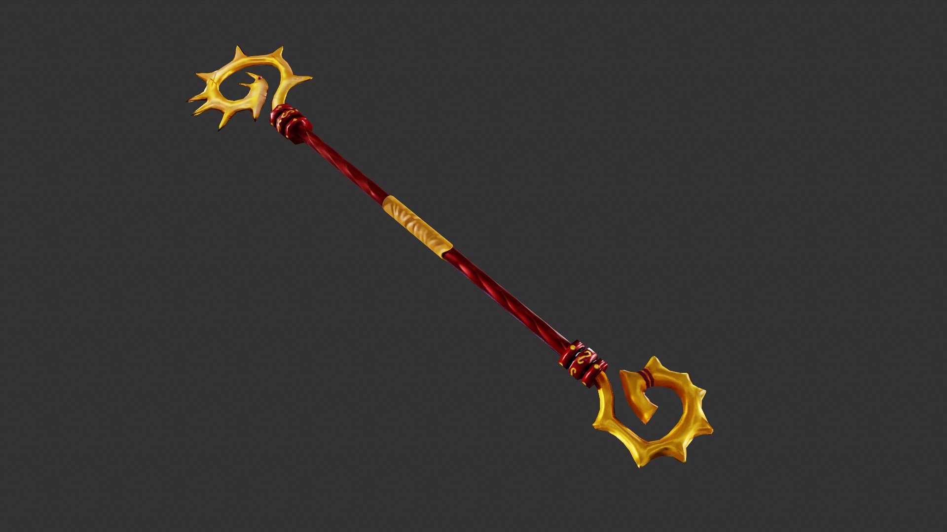 Lowpoly Staff 3D Model - TurboSquid 1978989