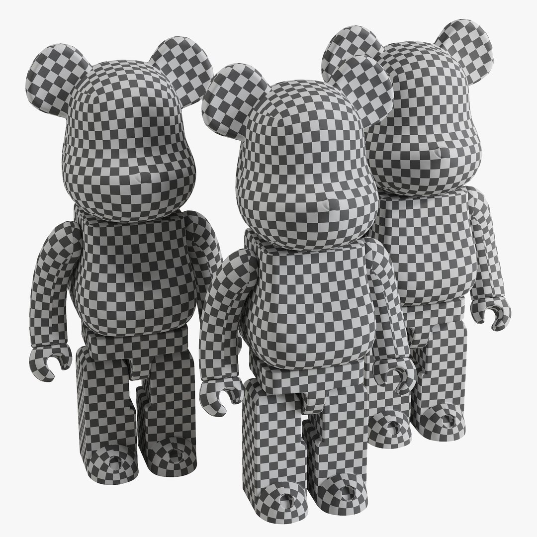 3D Bearbrick Bear Wood Model - TurboSquid 1707534