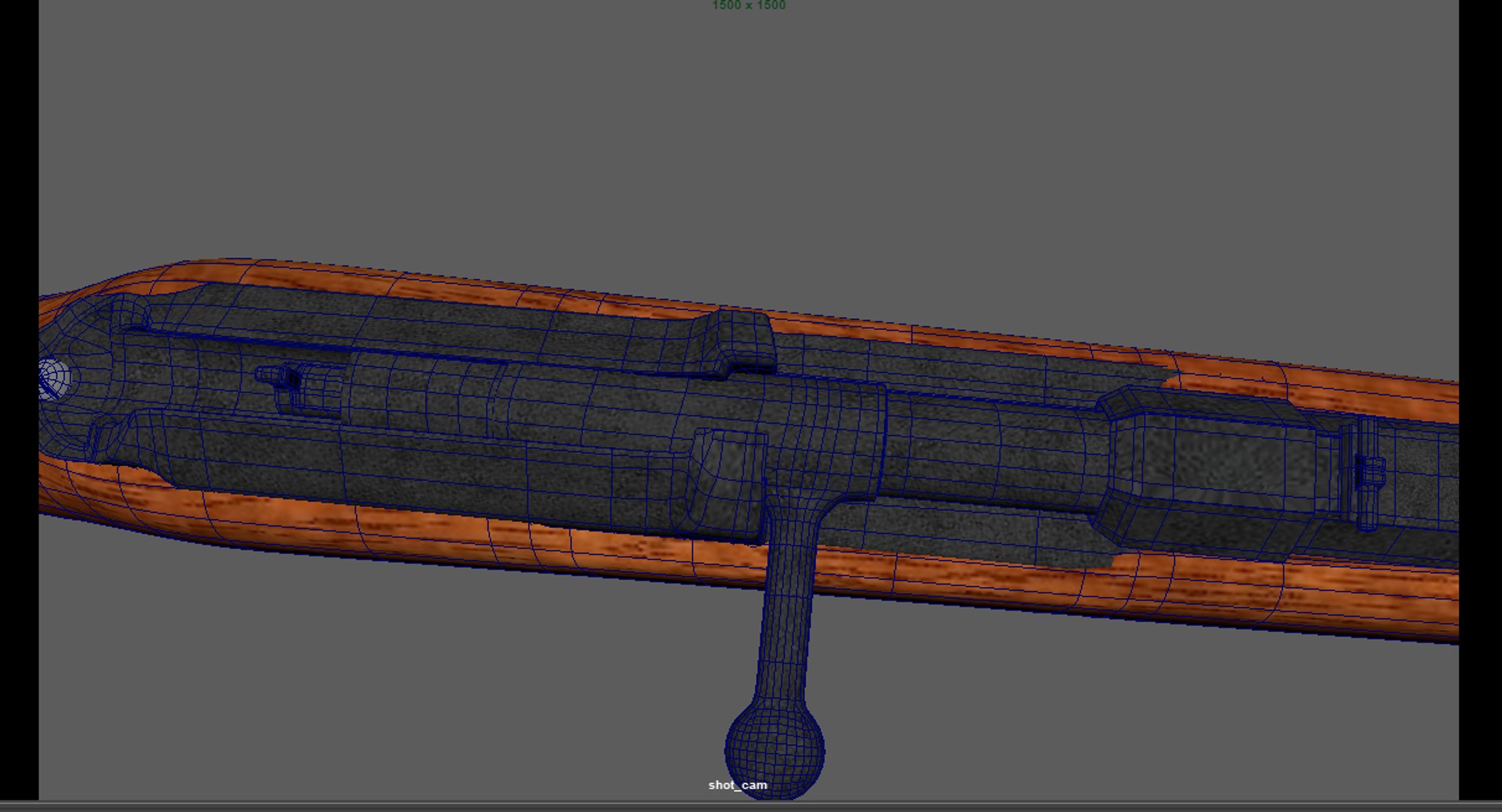 Dreyse Needle Gun Bolt Action Rifle LowPoly Firearm 3D Model Model ...