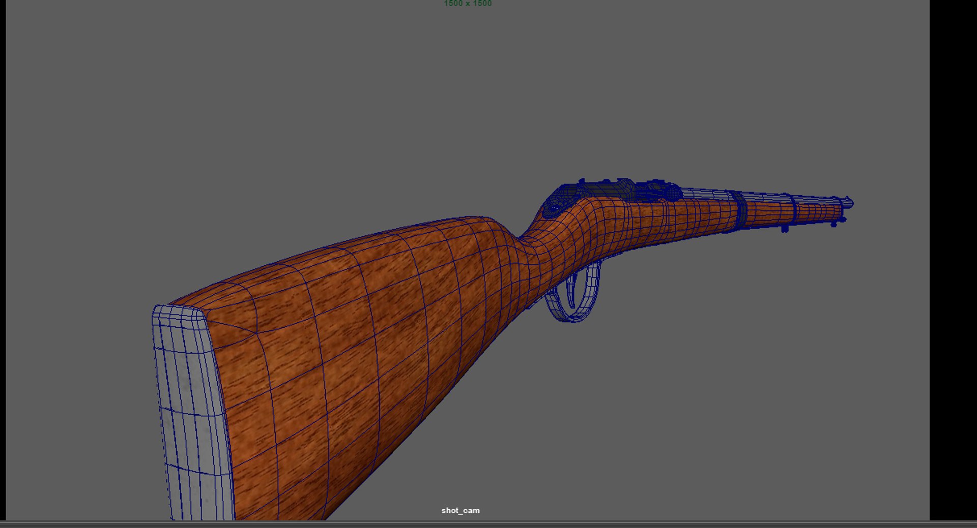 Dreyse Needle Gun Bolt Action Rifle LowPoly Firearm 3D Model Model ...