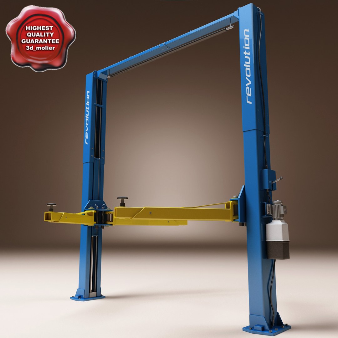 car service lifts 3d model