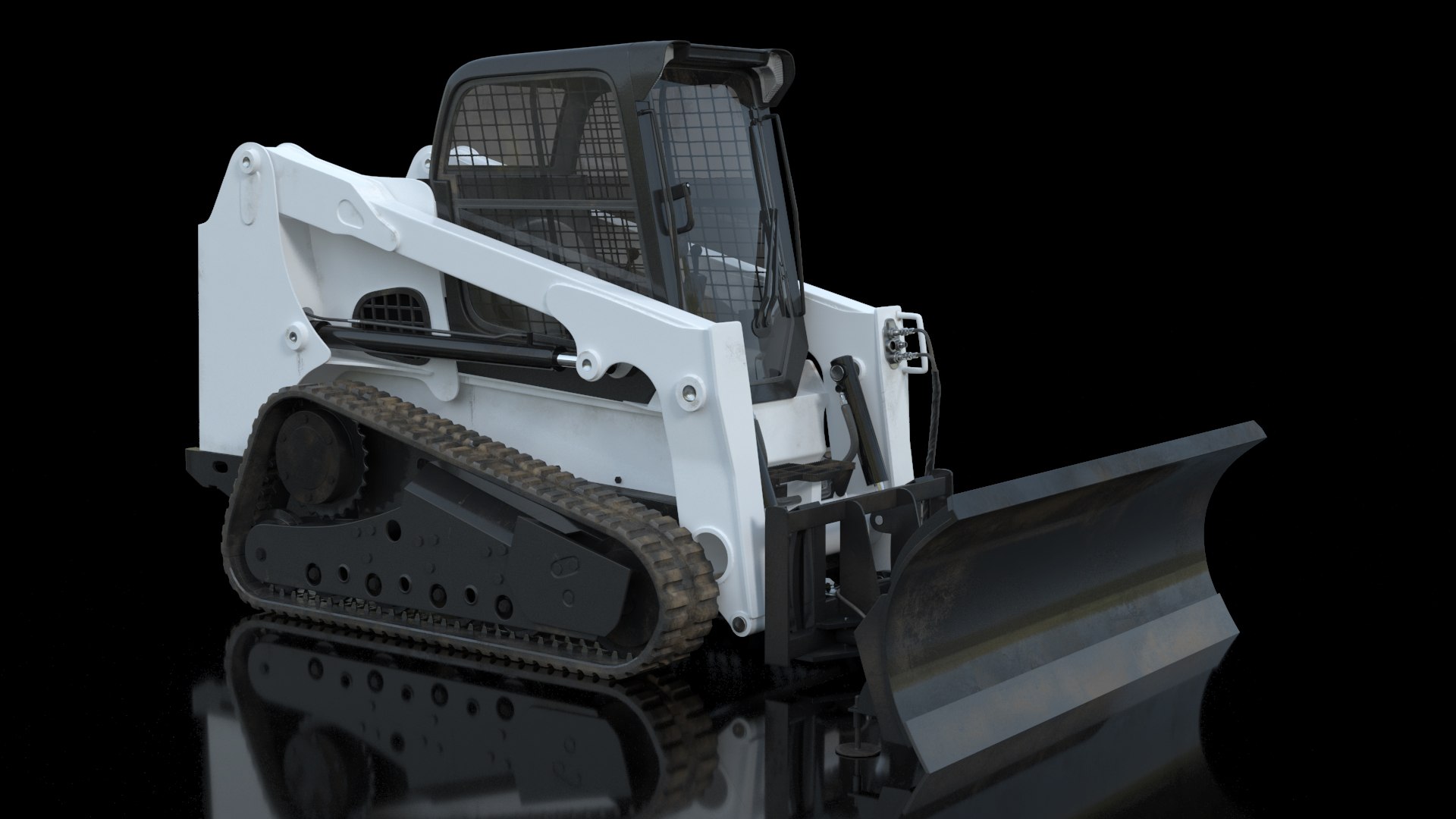 3D Model Compact Track Loader Rigged For Maya - TurboSquid 2192353
