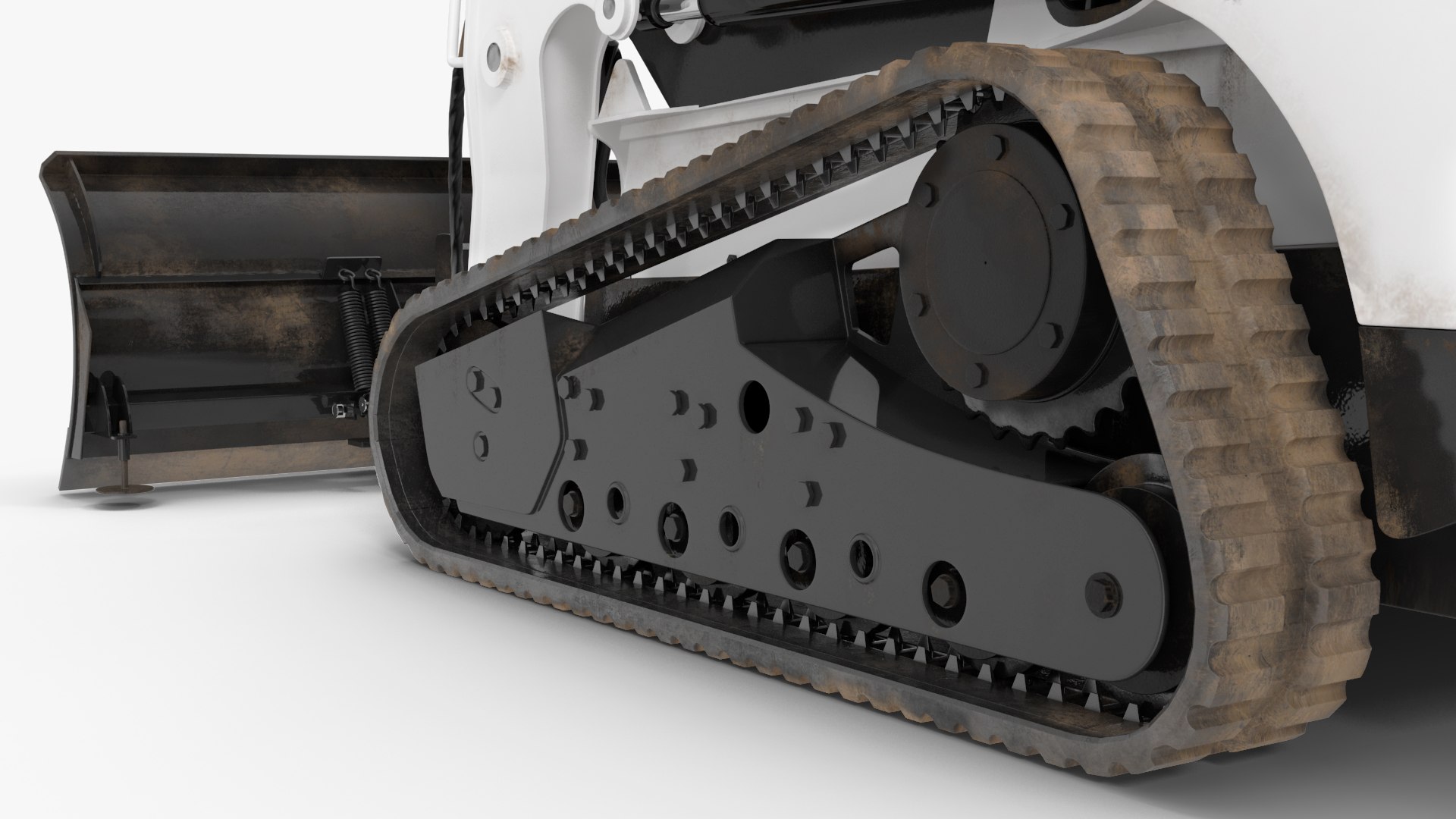 3D Model Compact Track Loader Rigged For Maya - TurboSquid 2192353