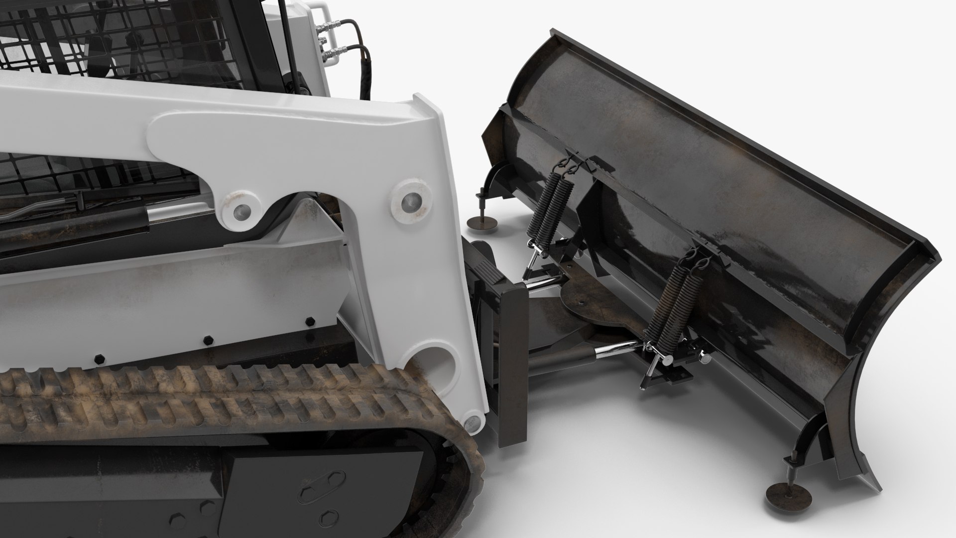 3D Model Compact Track Loader Rigged For Maya - TurboSquid 2192353