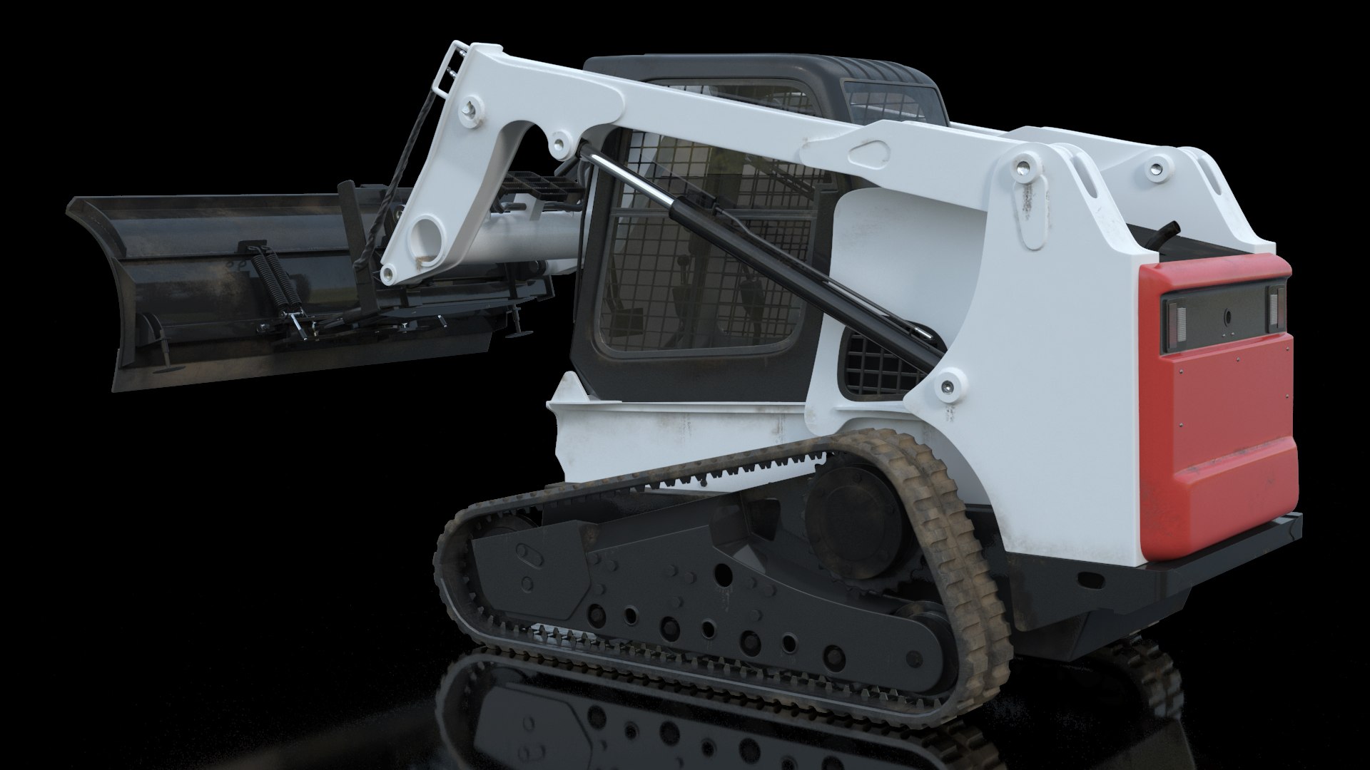 3D Model Compact Track Loader Rigged For Maya - TurboSquid 2192353