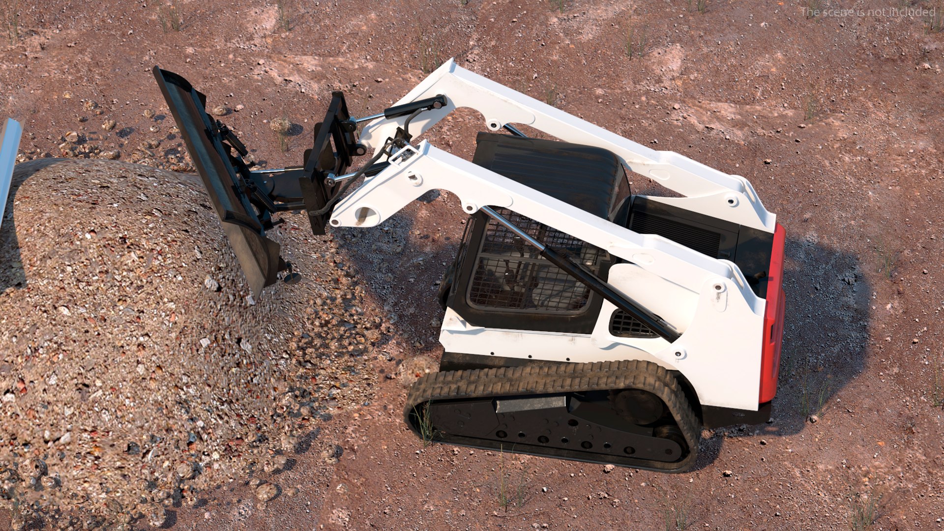 3D Model Compact Track Loader Rigged For Maya - TurboSquid 2192353