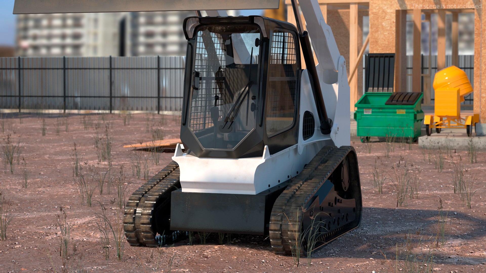 3D Model Compact Track Loader Rigged For Maya - TurboSquid 2192353