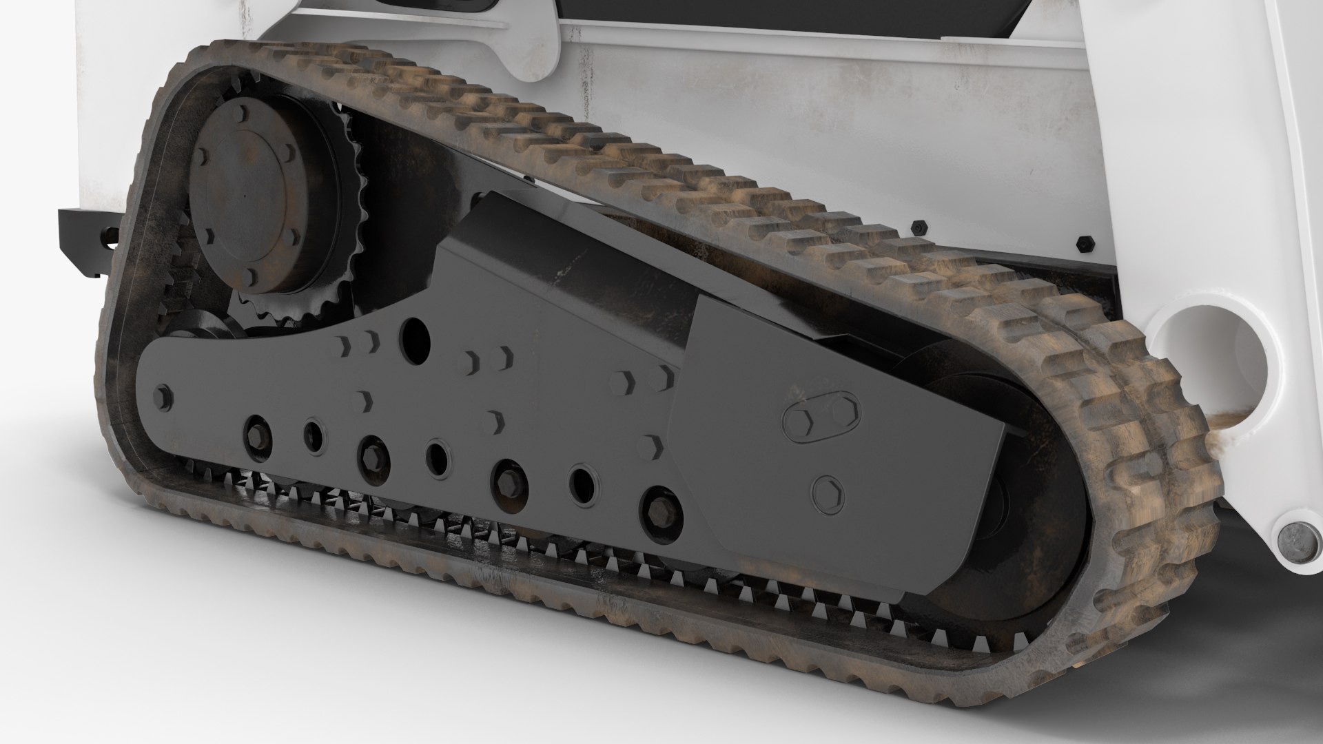 3D Model Compact Track Loader Rigged For Maya - TurboSquid 2192353