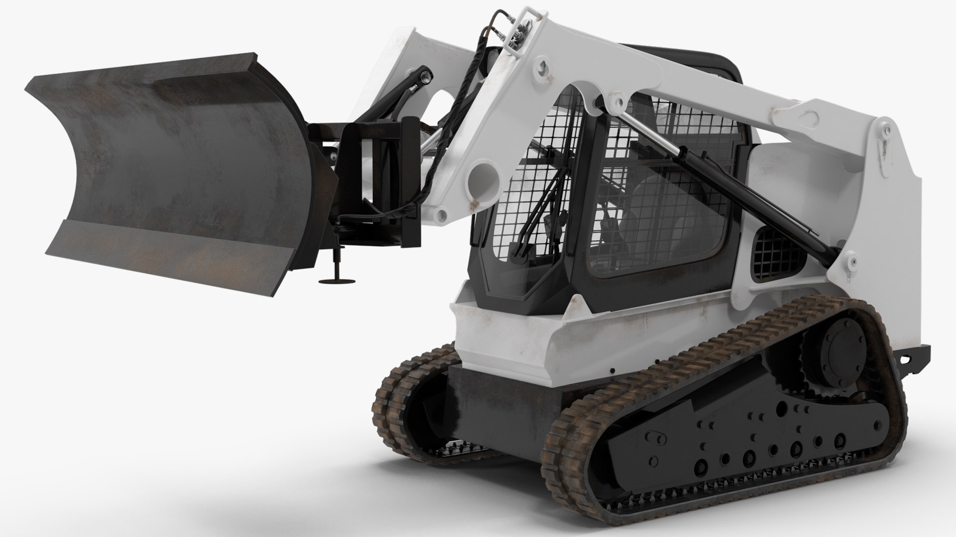 3D Model Compact Track Loader Rigged For Maya - TurboSquid 2192353