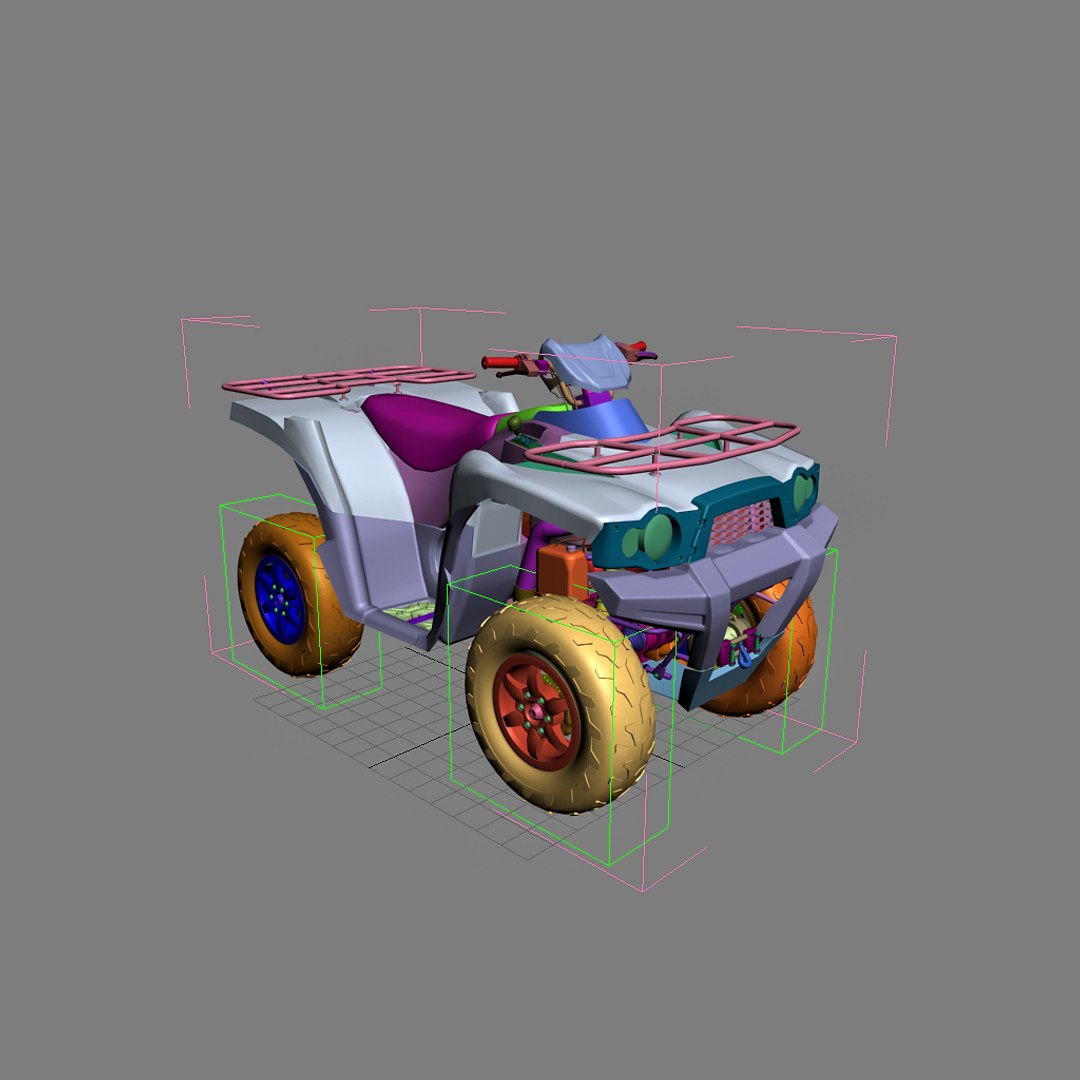 quadricycle atv 3d max
