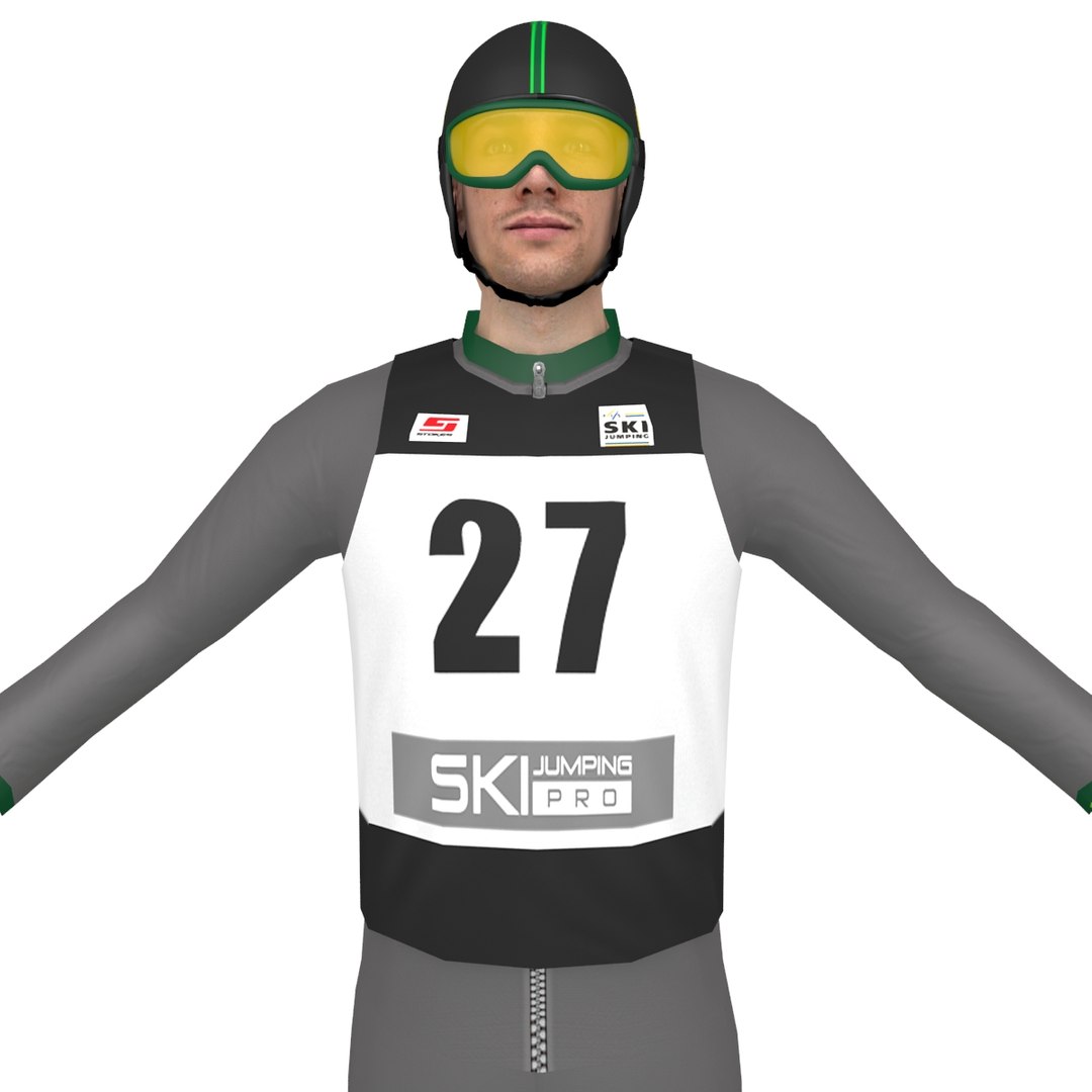 Ski Jumper 3D Model - TurboSquid 1283162