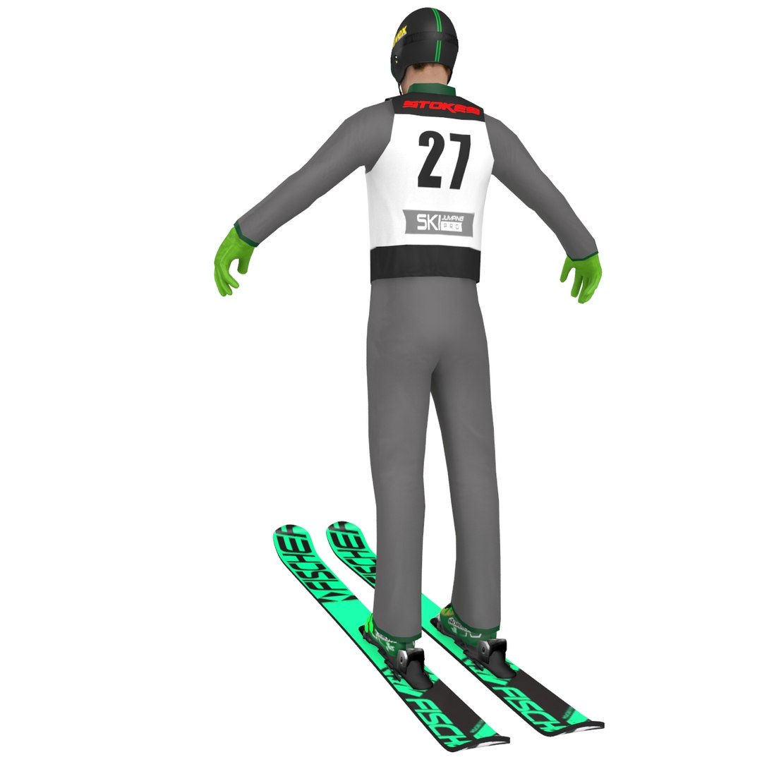 Ski Jumper 3D Model - TurboSquid 1283162