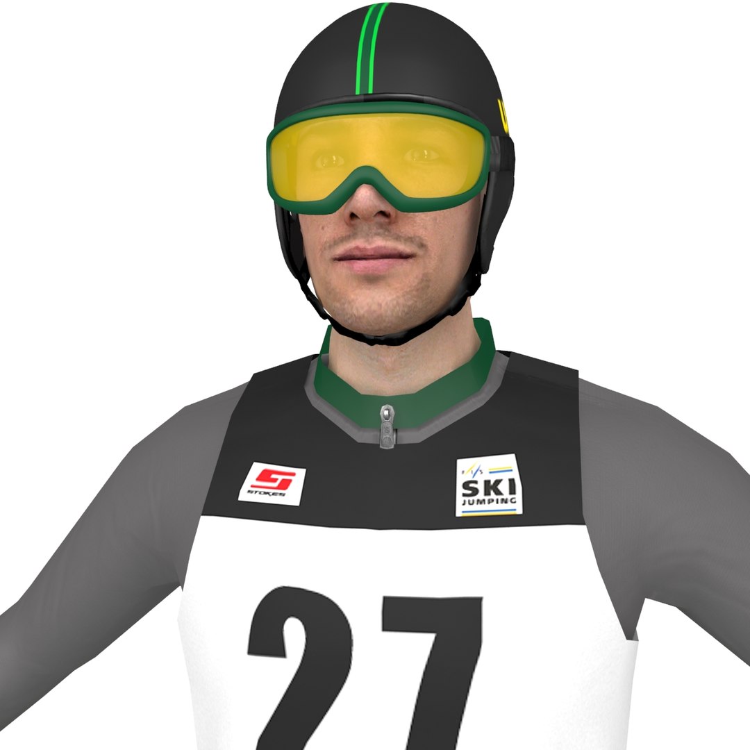 Ski Jumper 3D Model - TurboSquid 1283162