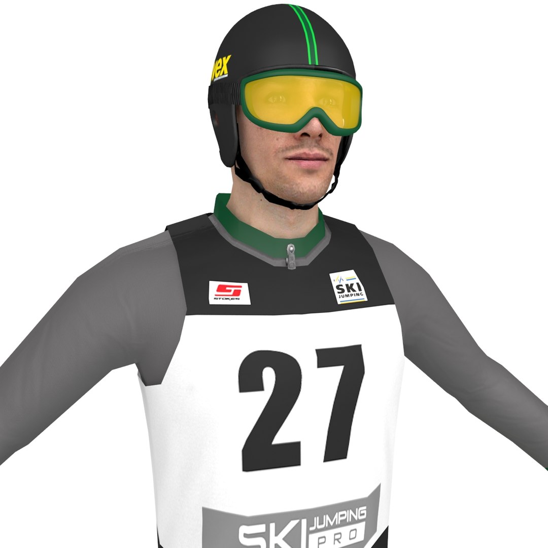 Ski Jumper 3D Model - TurboSquid 1283162